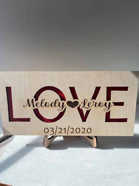Personalized Love sign – Blystone Designs
